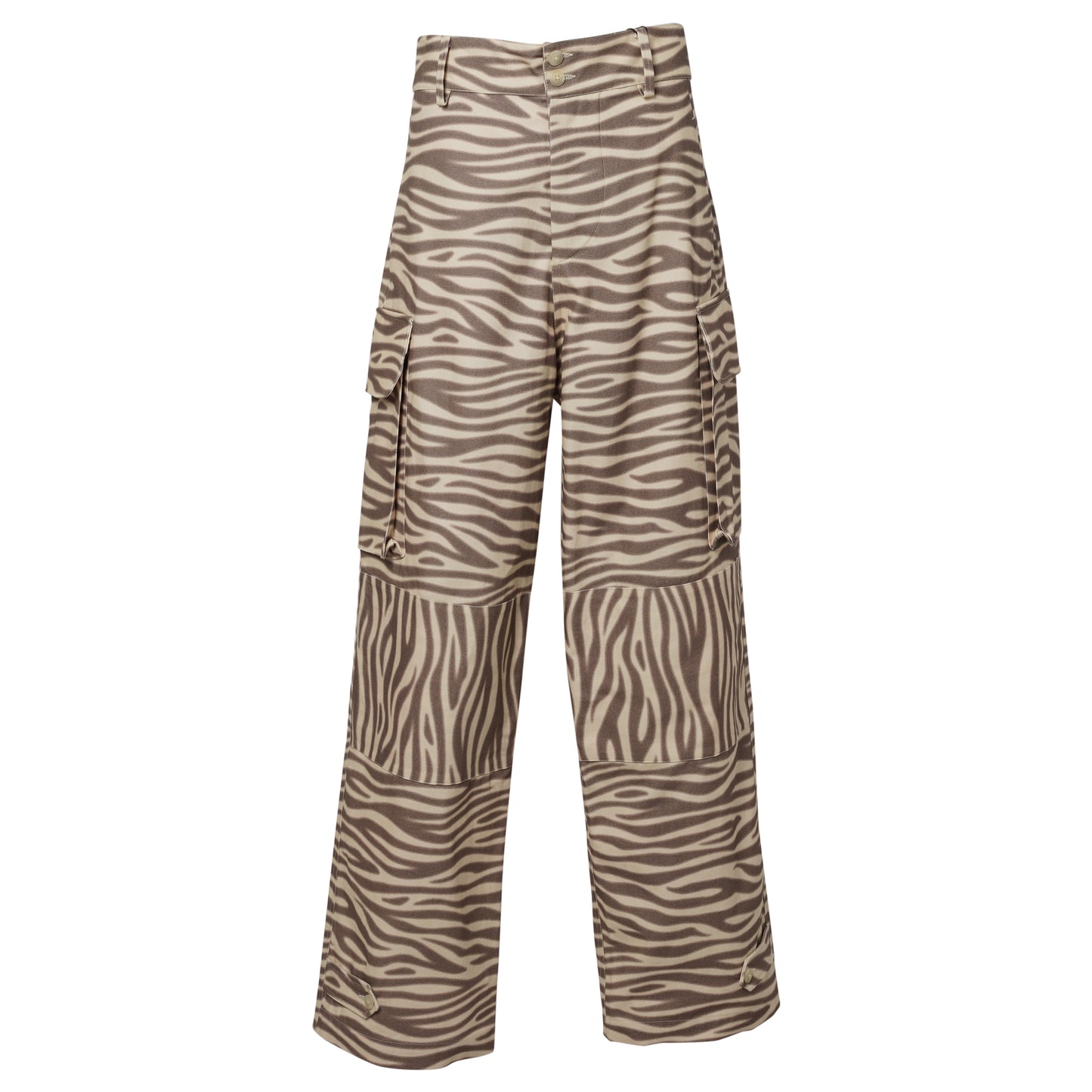 ZEBRA-PRINT CARGO PANTS / BEIGE – GR8