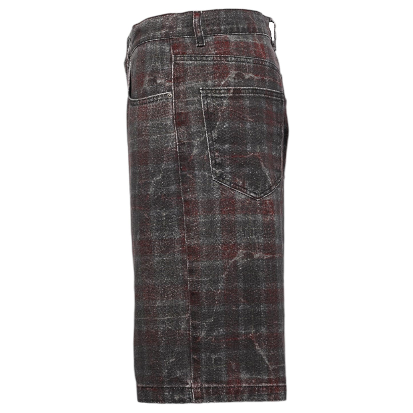 MILLER PLAID DENIM SHORT / RED PLAID – GR8