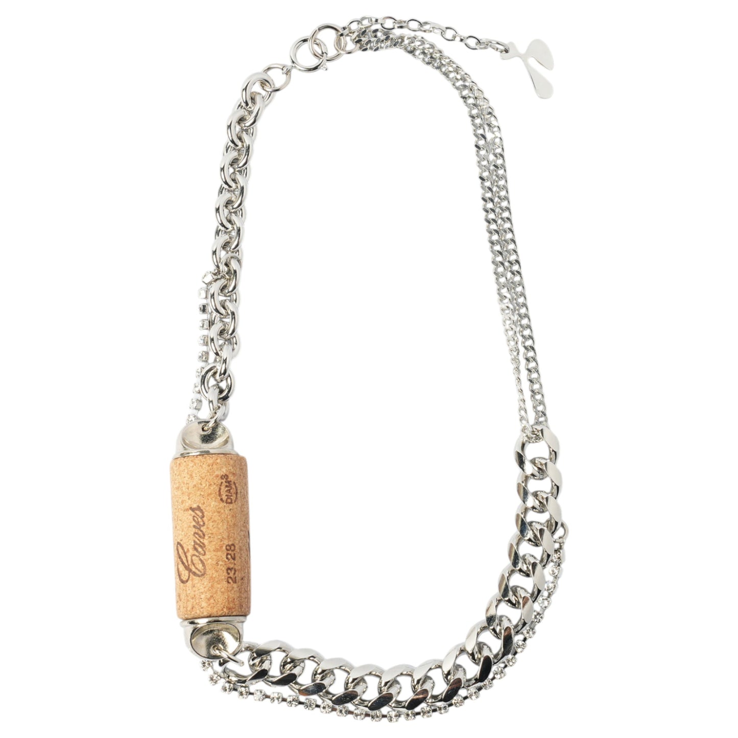 SALVAGE CORK NECKLACE / SILVER – GR8