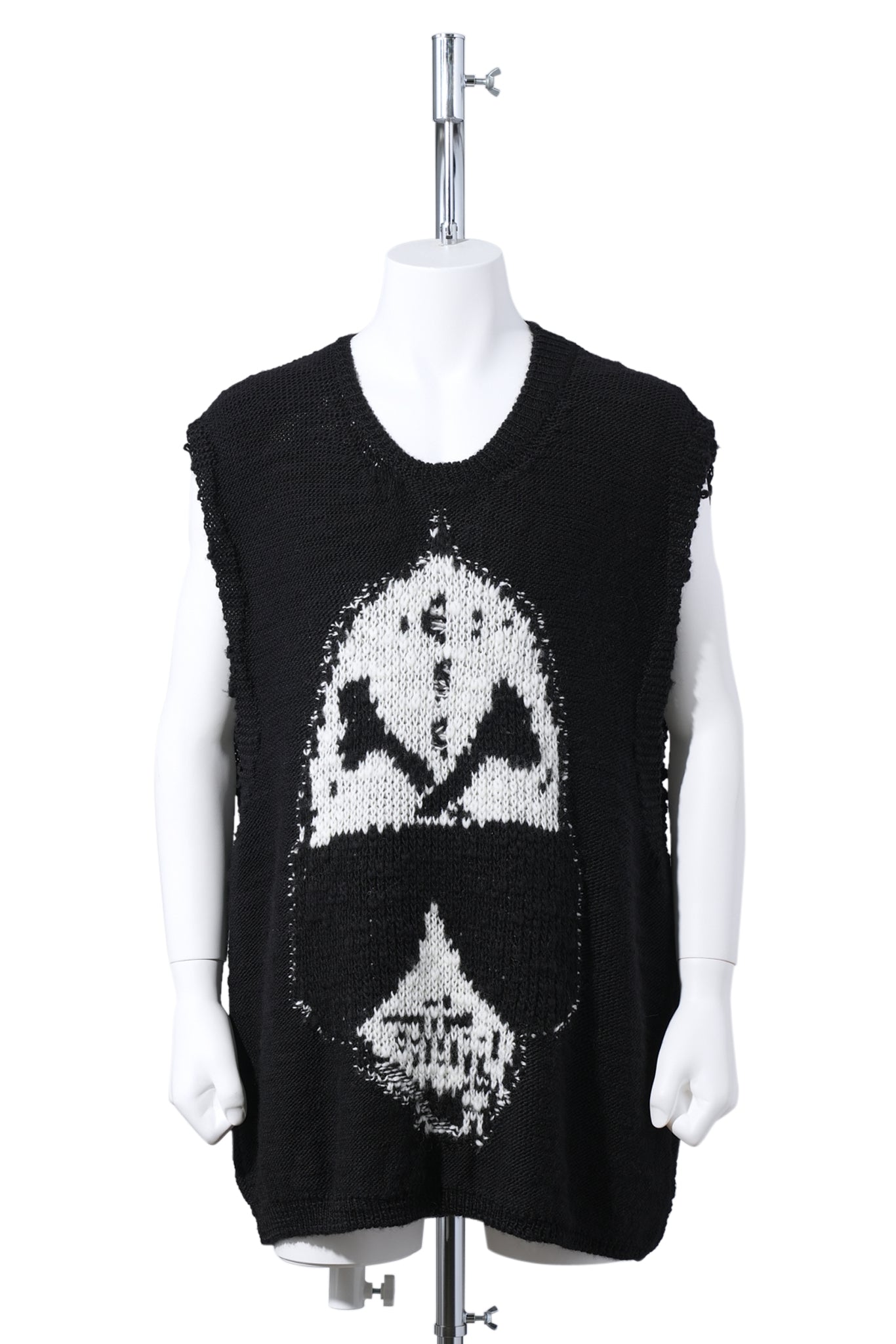 OVERSIZED SWEATER VEST / RENEGADE MAN/BLACK – GR8