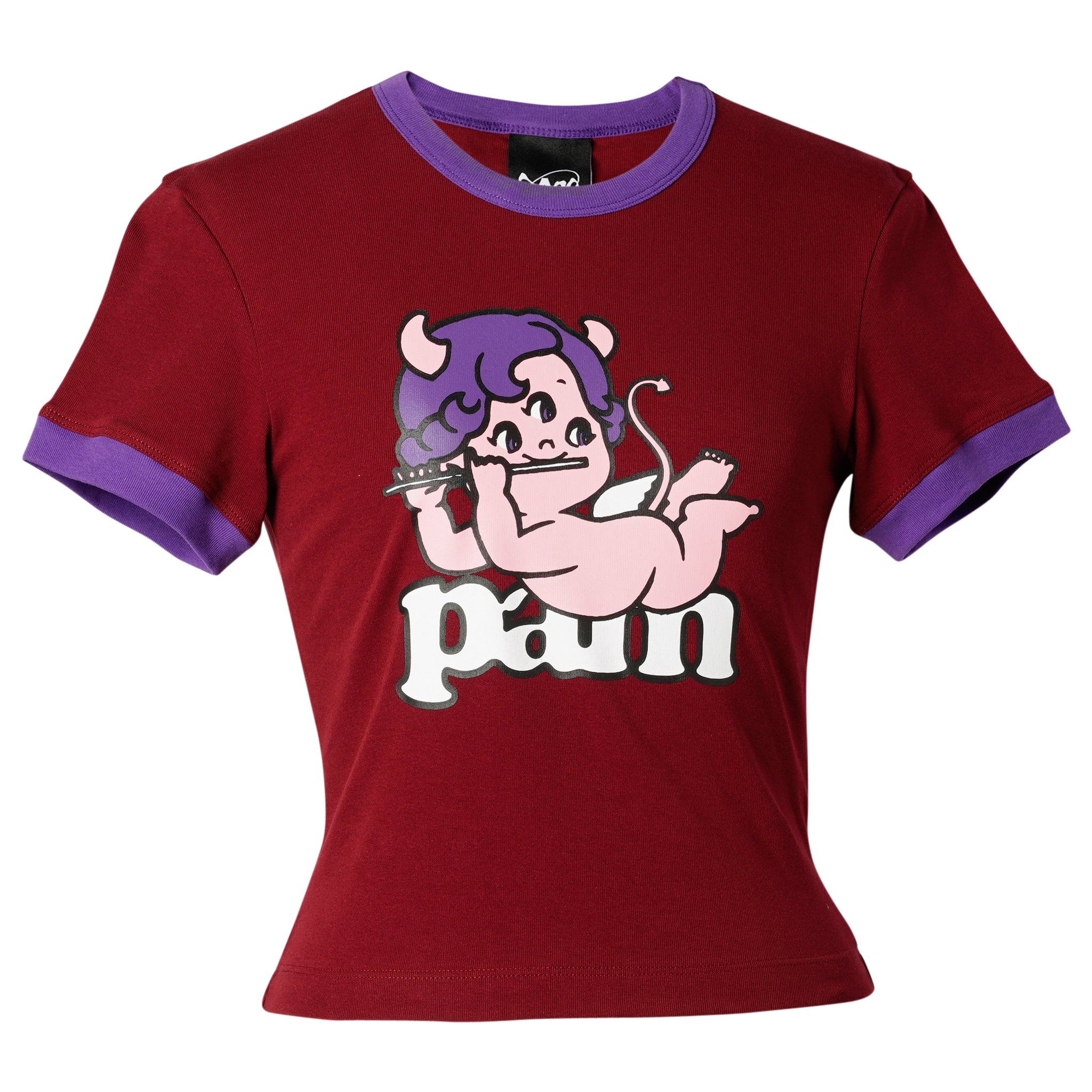 LIL' DEVIL BABY TEE / BURGUNDY – GR8